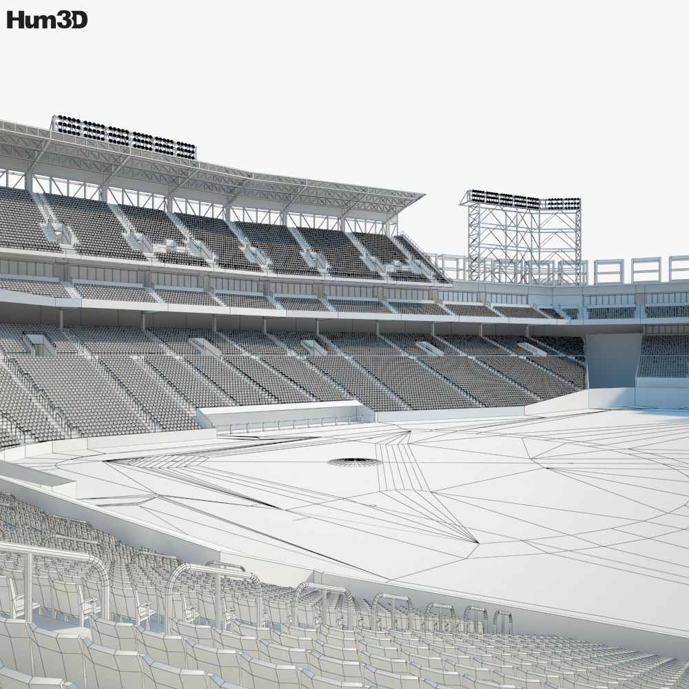 Turner Field 3D model - Download Stadium on 3DModels.org