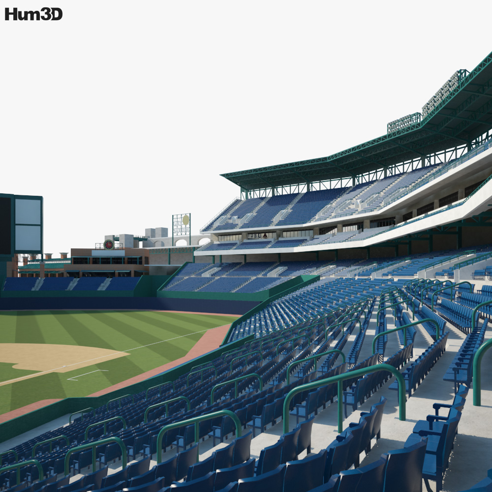 Turner Field 3D model - Download Stadium on 3DModels.org