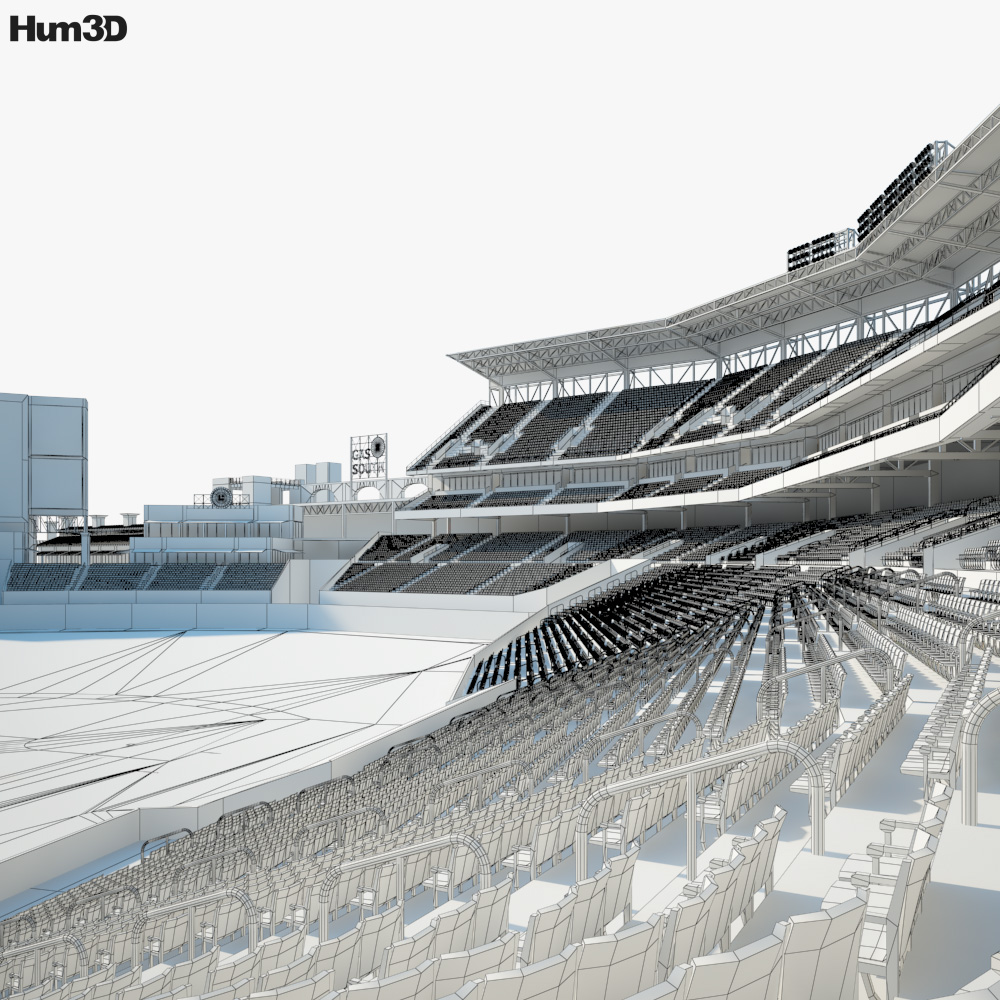 Turner Field 3D model - Download Stadium on 3DModels.org