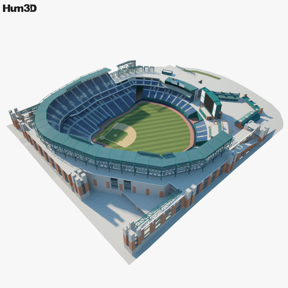 Turner Field 3D model - Download Stadium on 3DModels.org