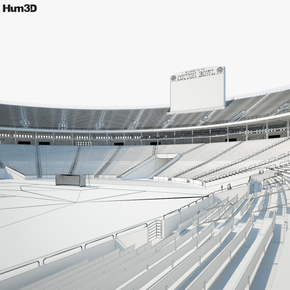 Cotton Bowl stadium 3D model - Download Stadium on 3DModels.org