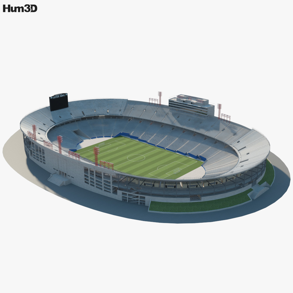 Cotton Bowl stadium 3D model - Download Stadium on 3DModels.org