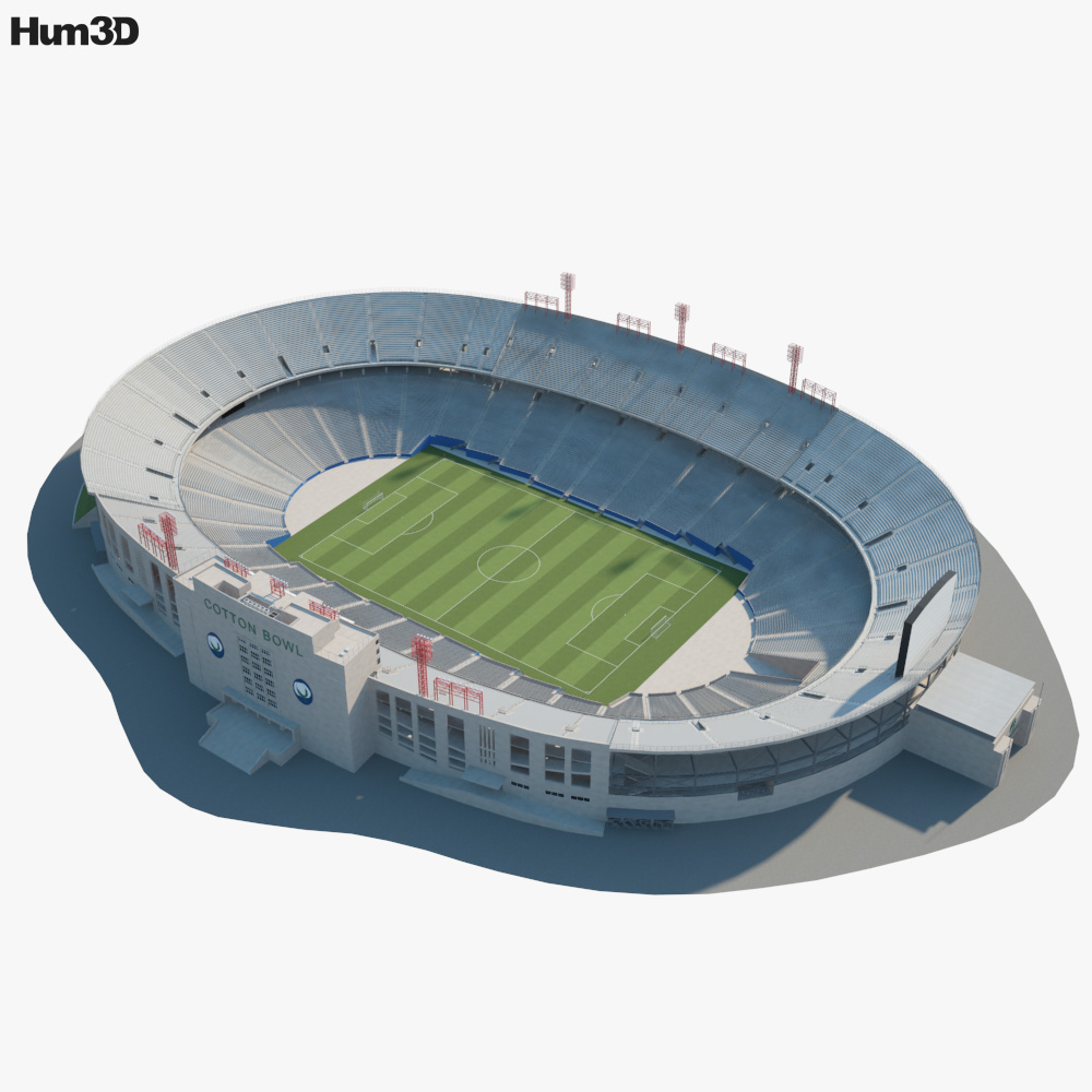 Cotton Bowl stadium 3D model - Download Stadium on 3DModels.org