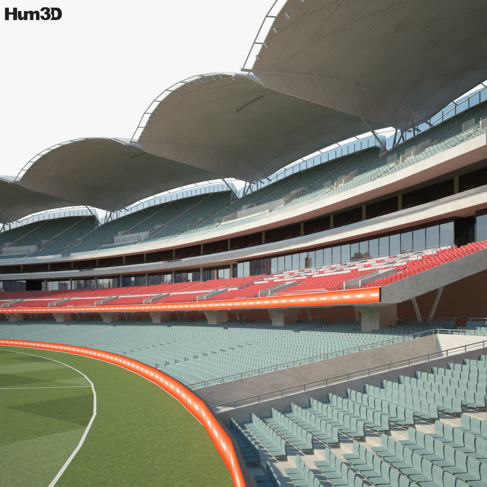 Adelaide Oval 3D model - Download Stadium on 3DModels.org