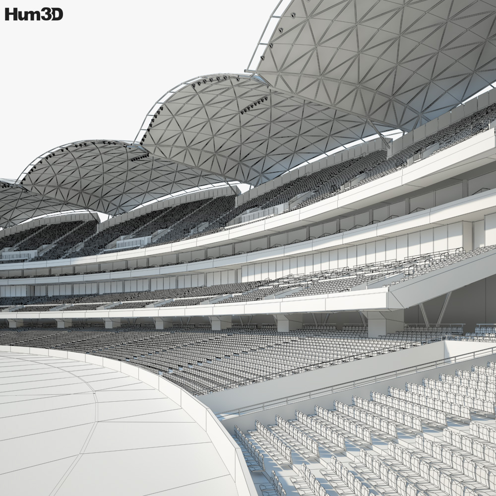 Adelaide Oval 3D model - Download Stadium on 3DModels.org