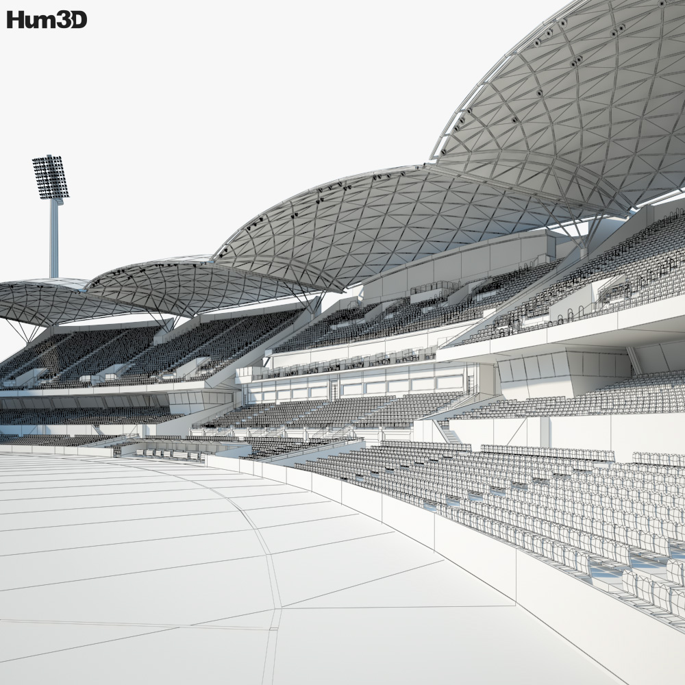 Adelaide Oval 3D model - Download Stadium on 3DModels.org