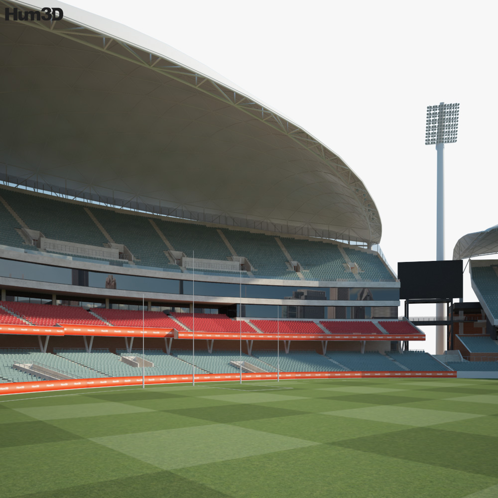 Adelaide Oval 3D model - Download Stadium on 3DModels.org