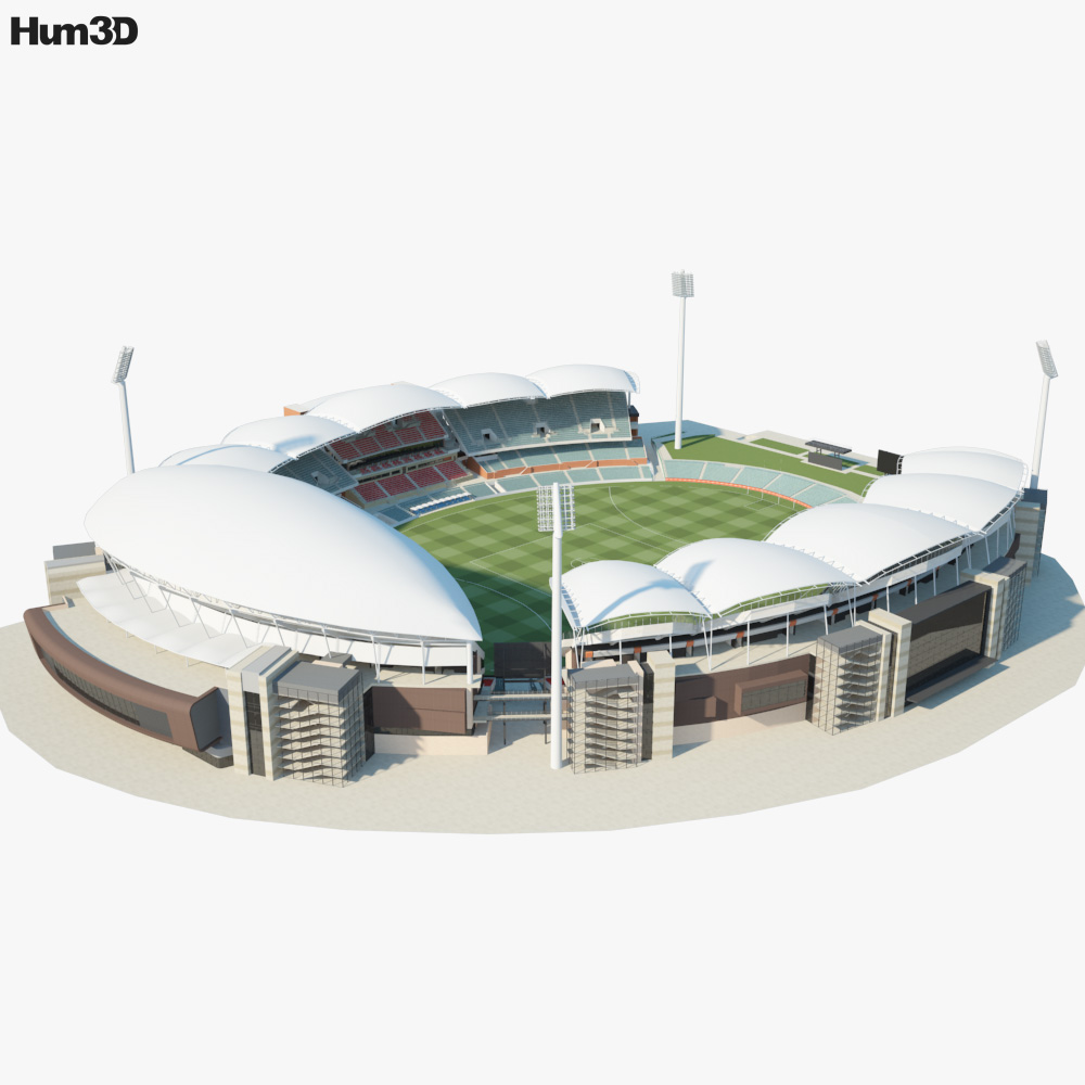 Adelaide Oval 3D model - Download Stadium on 3DModels.org