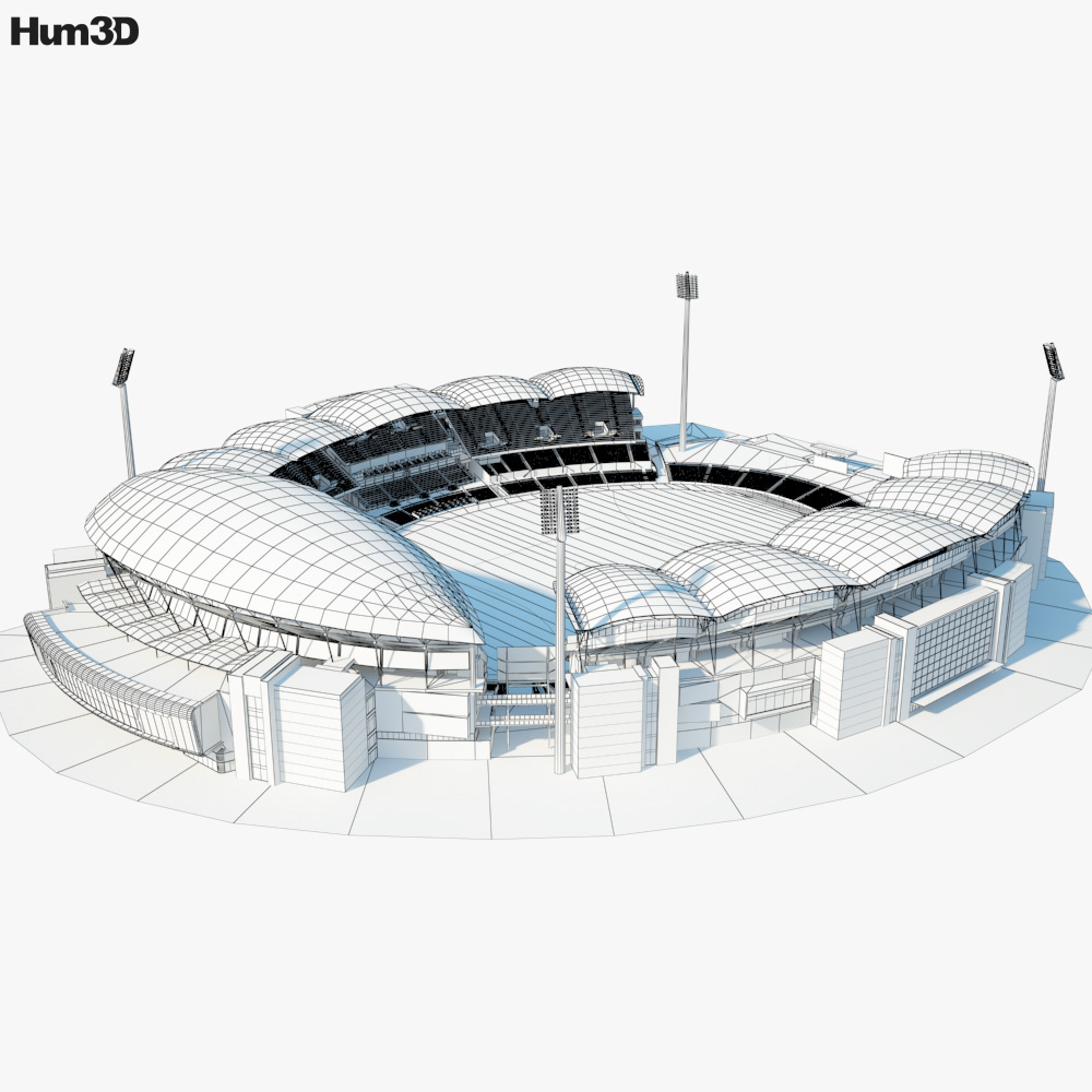 Adelaide Oval 3D model - Download Stadium on 3DModels.org
