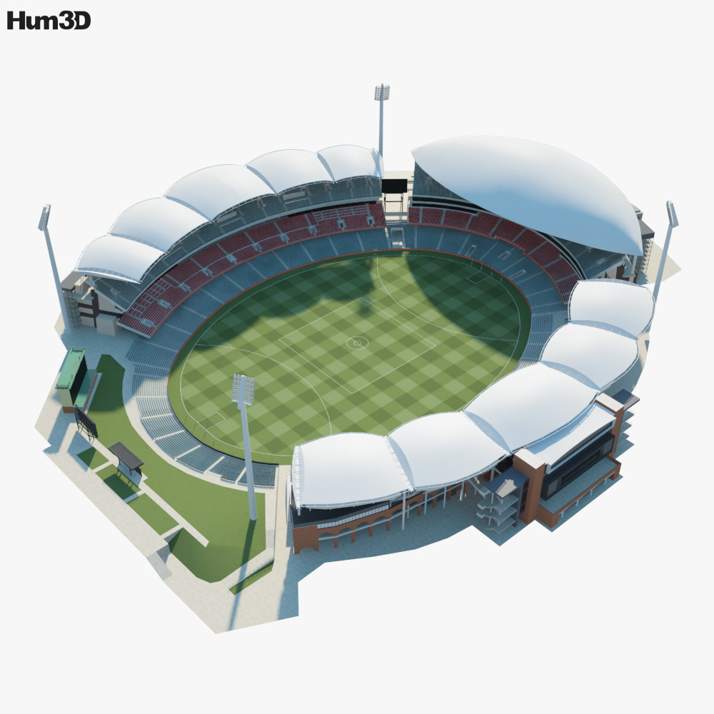 Adelaide Oval 3D model - Download Stadium on 3DModels.org