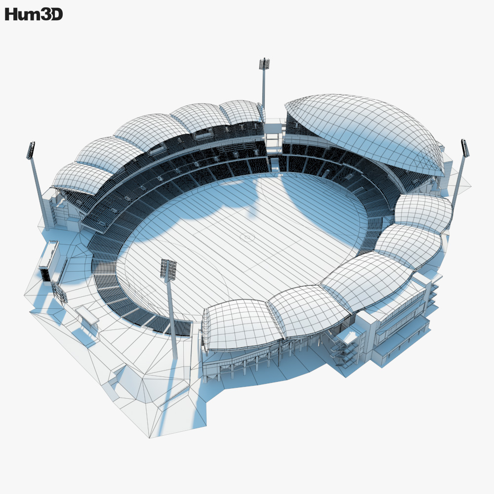 Adelaide Oval 3D model - Download Stadium on 3DModels.org