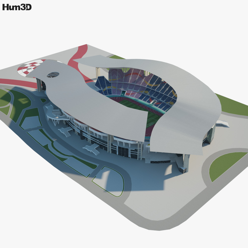 Guangdong Olympic Stadium 3D model - Download Stadium on 3DModels.org