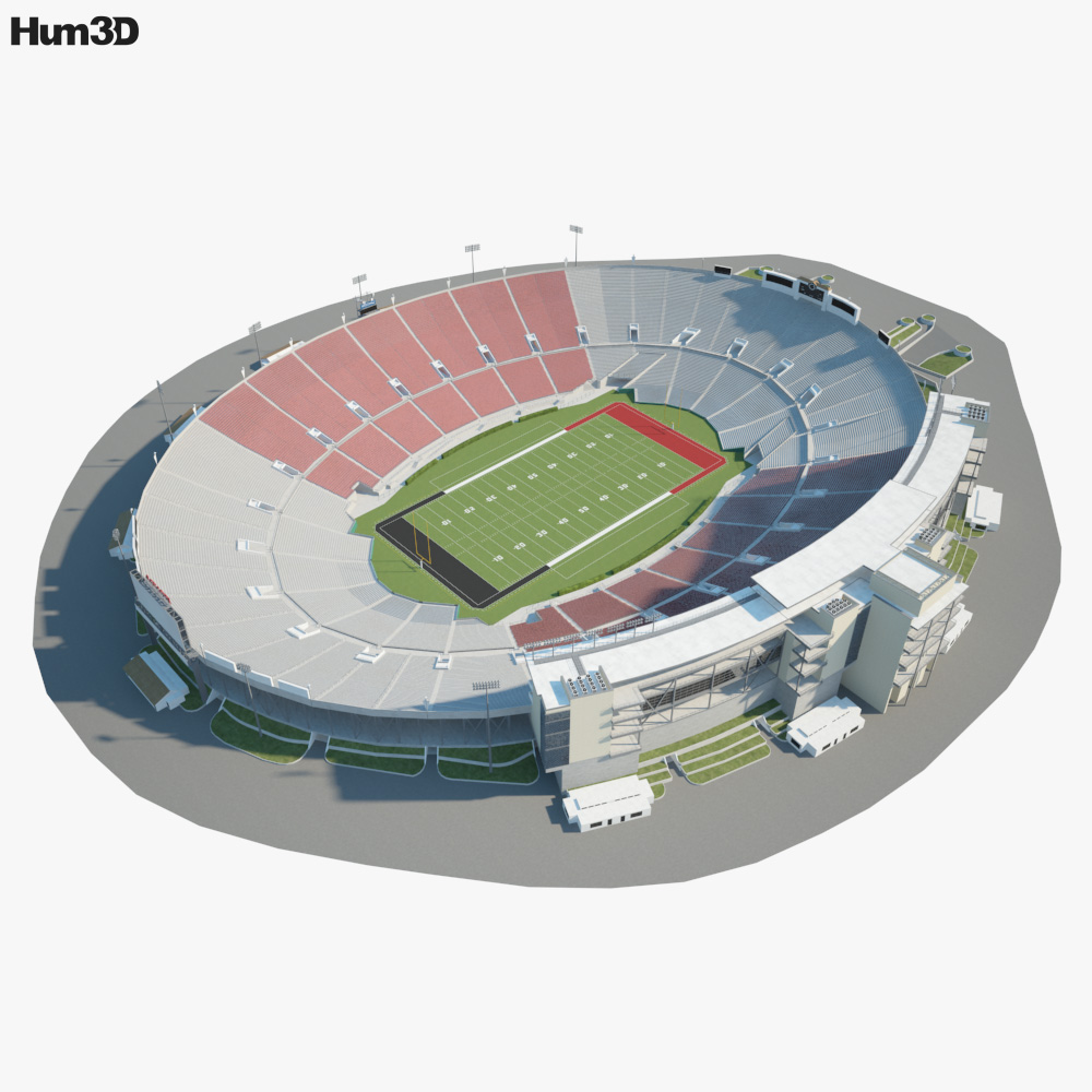 Rose Bowl Stadium 3D model - Download Stadium on 3DModels.org