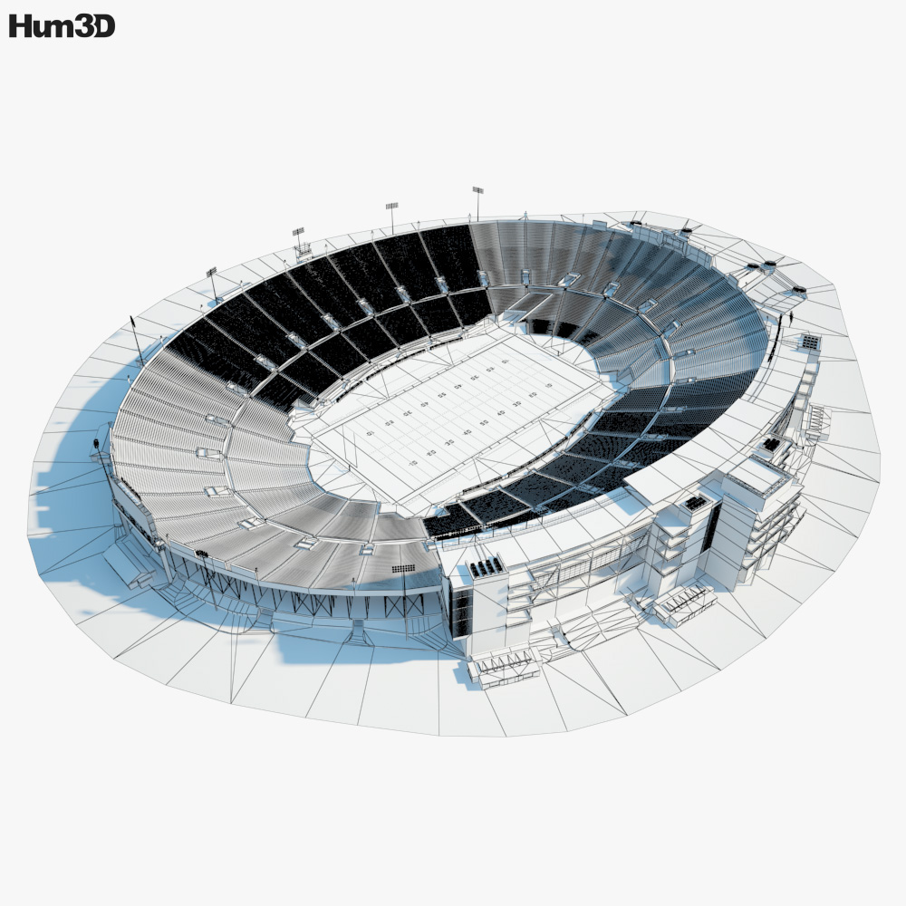 Rose Bowl Stadium 3D model - Download Stadium on 3DModels.org