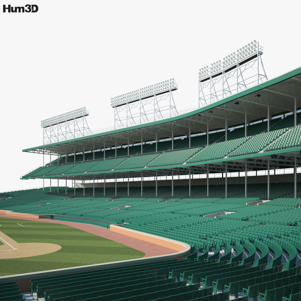 Wrigley Field 3D model - Download Stadium on 3DModels.org