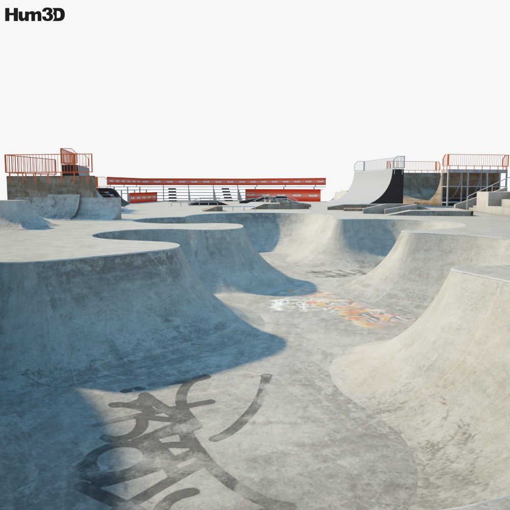 Skatepark 3D model - Download Stadium on 3DModels.org