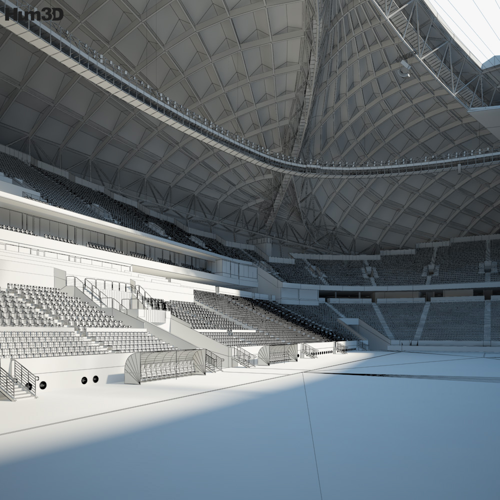 Al Janoub Stadium 3D model - Download Stadium on 3DModels.org