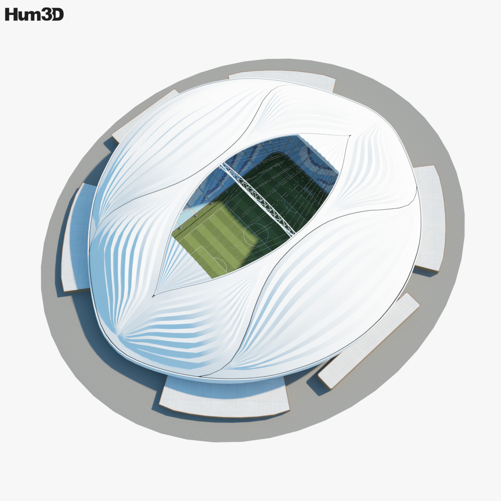 Al Janoub Stadium 3D model - Download Stadium on 3DModels.org