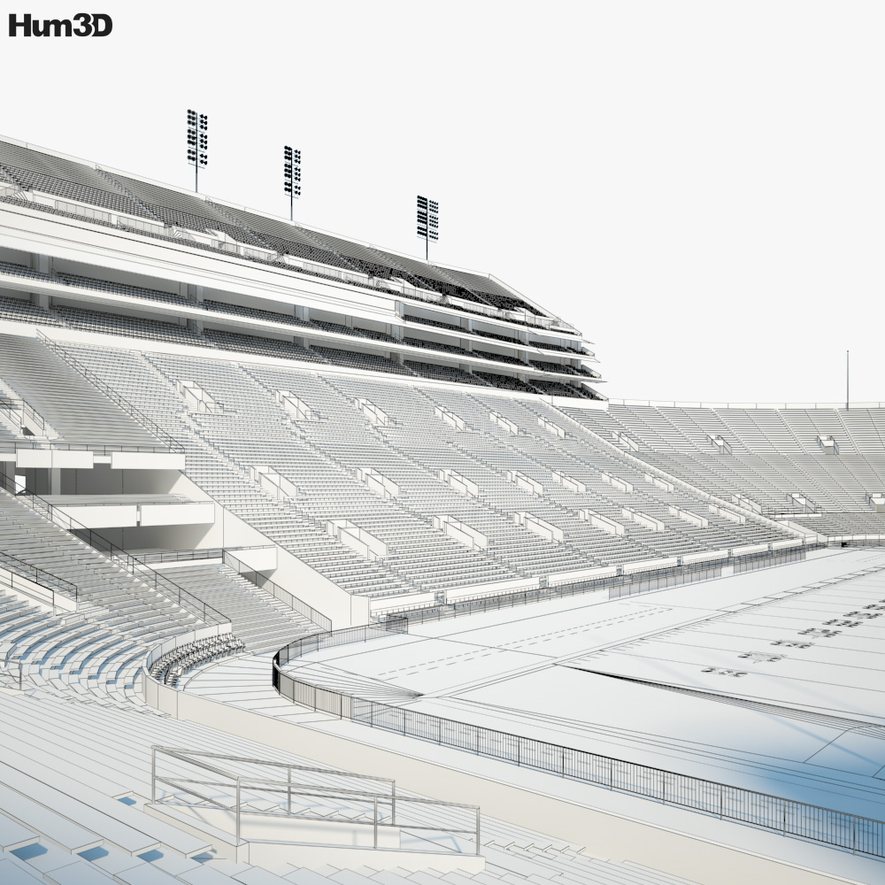 Tiger Stadium LSU 3D model - Download Stadium on 3DModels.org