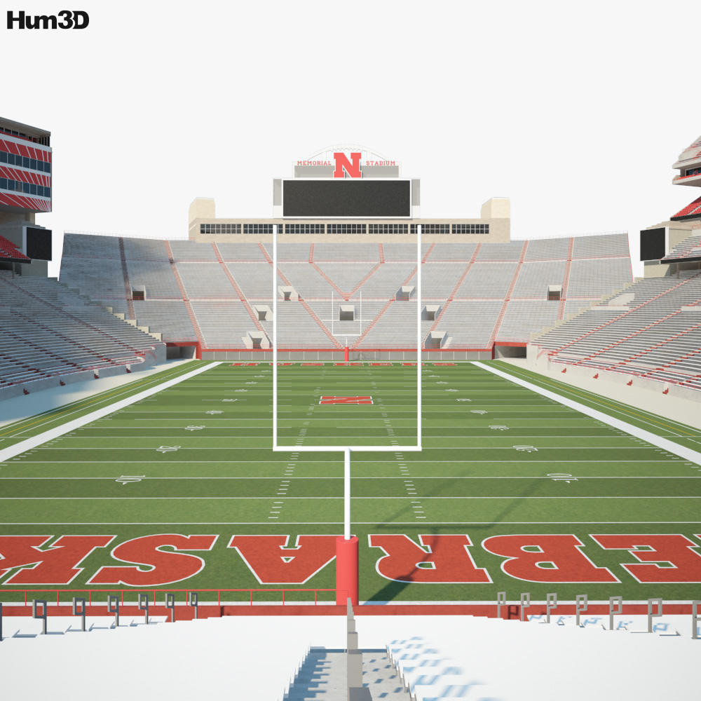 Memorial Stadium Lincoln 3D model - Download Stadium on 3DModels.org