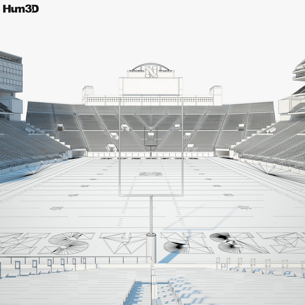 Memorial Stadium Lincoln 3D model - Download Stadium on 3DModels.org