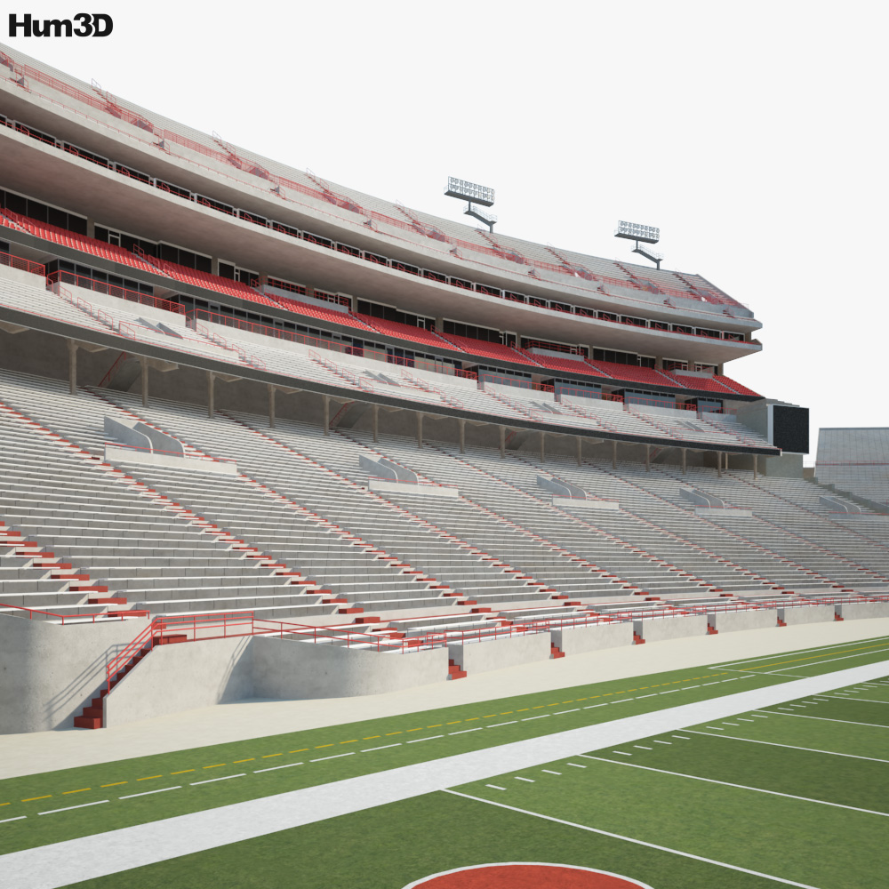 Memorial Stadium Lincoln 3D model - Download Stadium on 3DModels.org