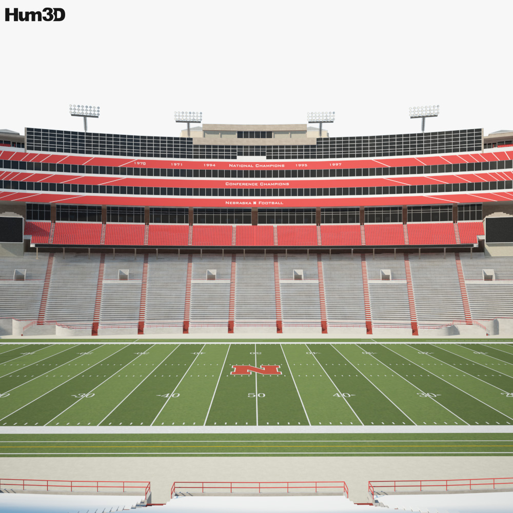 Memorial Stadium Lincoln 3D model - Download Stadium on 3DModels.org