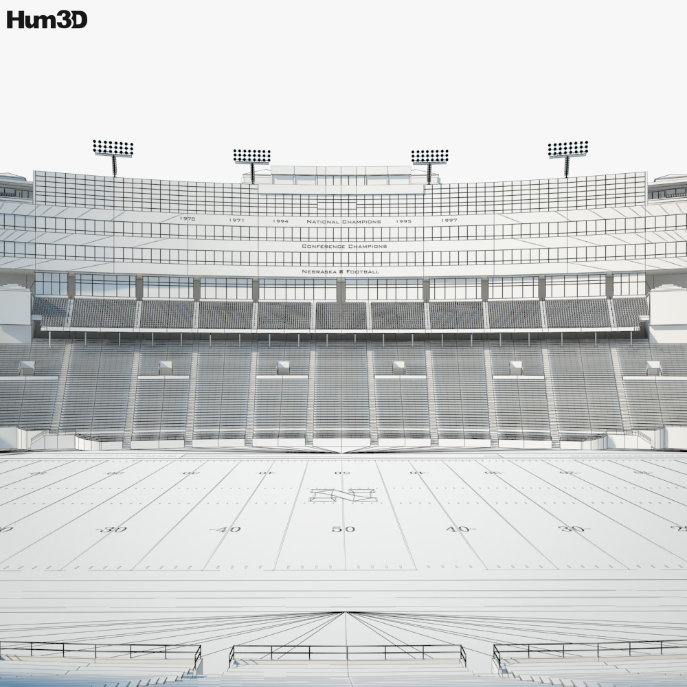 Memorial Stadium Lincoln 3D model - Download Stadium on 3DModels.org