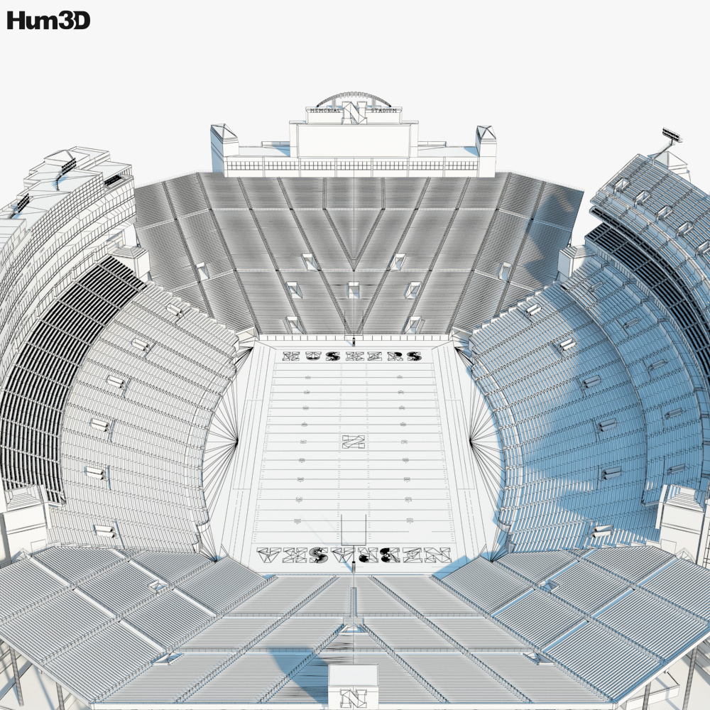 Memorial Stadium Lincoln 3D model - Download Stadium on 3DModels.org