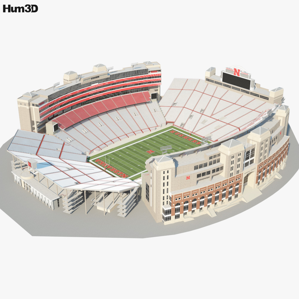 Memorial Stadium Lincoln 3D model - Download Stadium on 3DModels.org