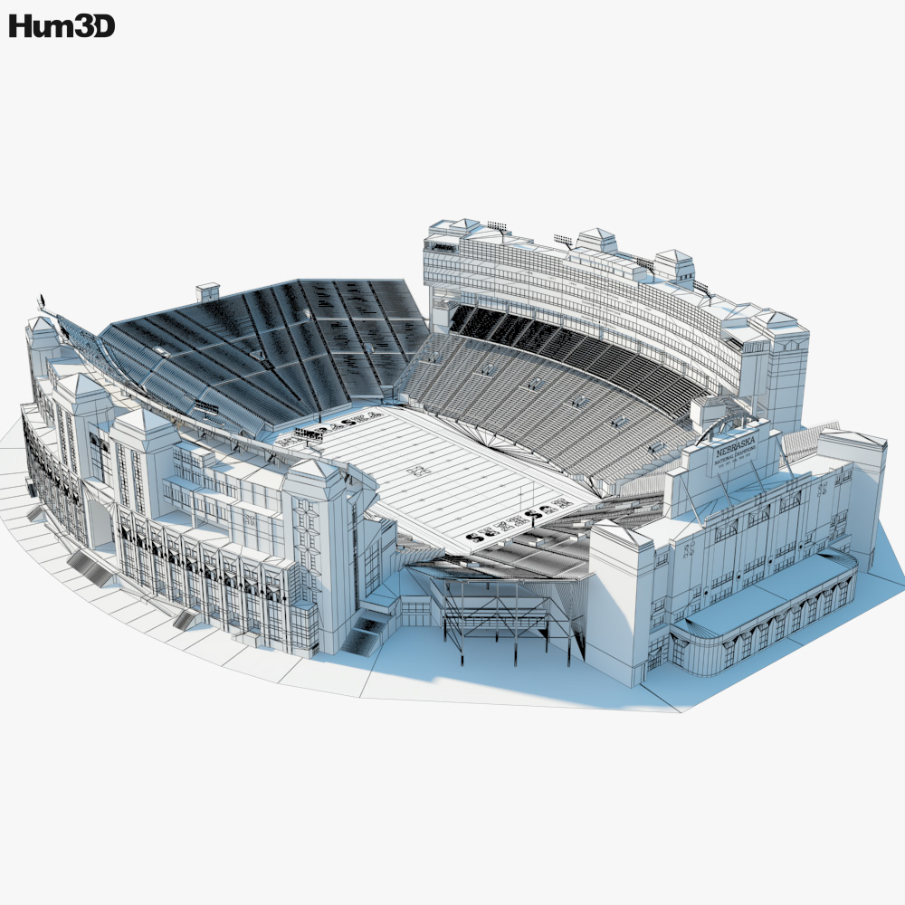 Memorial Stadium Lincoln 3D model - Download Stadium on 3DModels.org