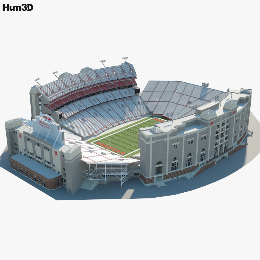 Memorial Stadium Lincoln 3D model - Download Stadium on 3DModels.org