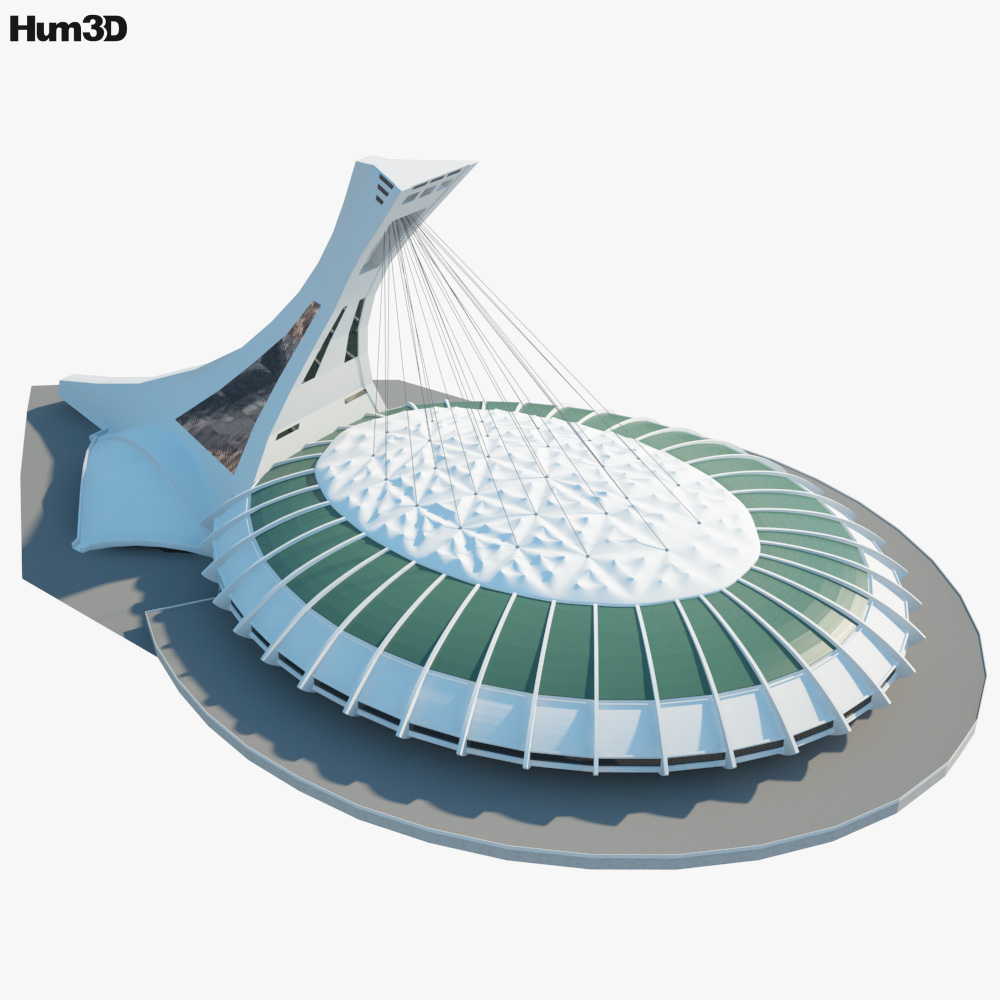 Olympic Stadium Montreal 3D model - Download Stadium on 3DModels.org
