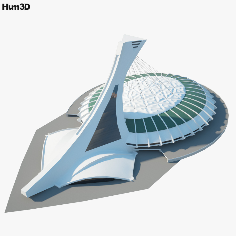 Olympic Stadium Montreal 3D model - Download Stadium on 3DModels.org