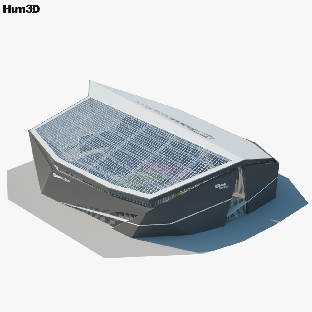 U.S. Bank Stadium 3D model - Download Stadium on 3DModels.org