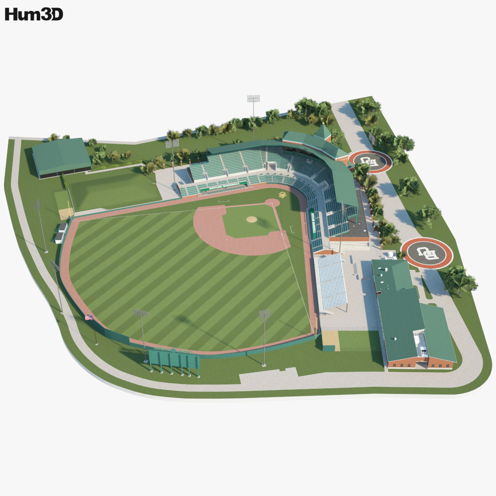 Baylor Ballpark 3D model - Download Stadium on 3DModels.org