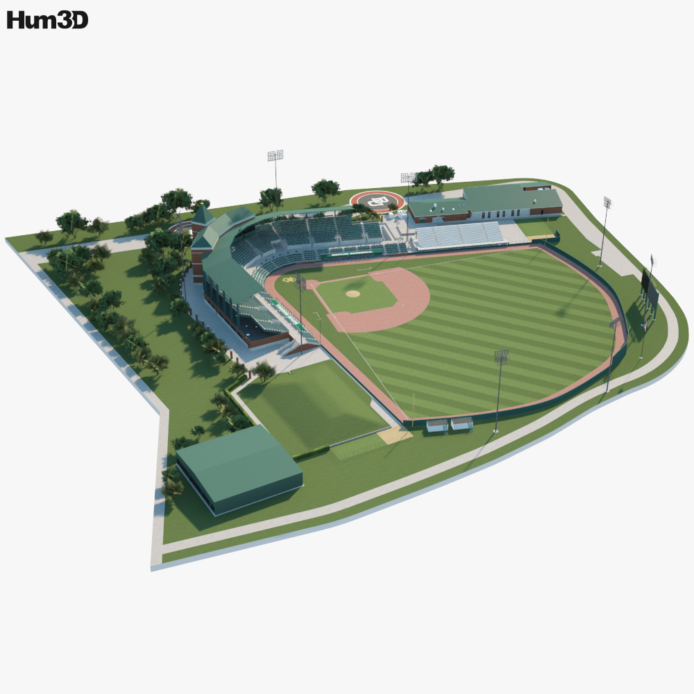 Baylor Ballpark 3D model - Download Stadium on 3DModels.org