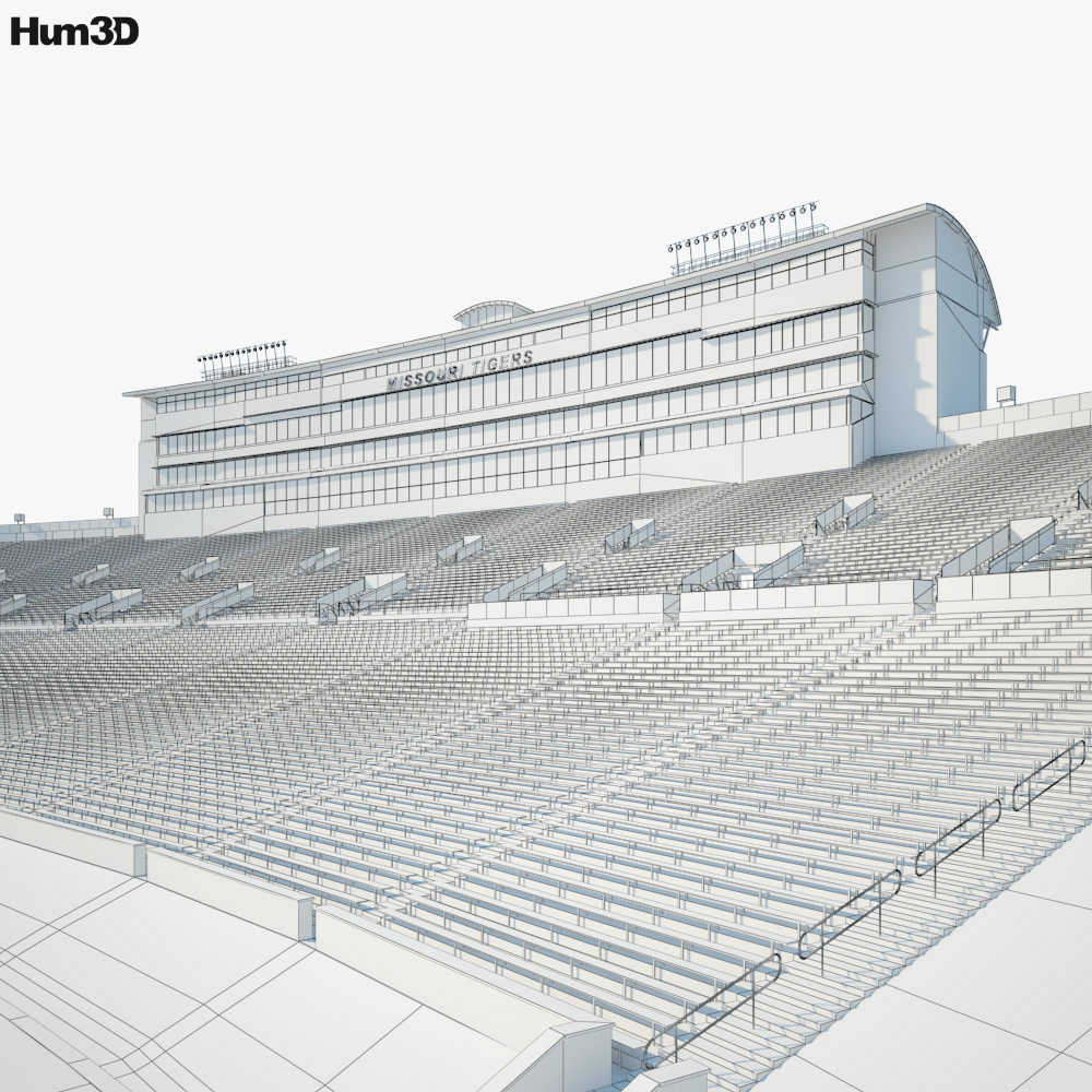 Faurot Field 3D 모델 - 다운로드 스타디움 on 3DModels.org