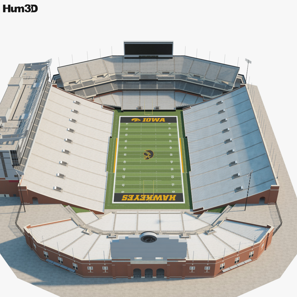 Kinnick Stadium 3D model - Download Stadium on 3DModels.org