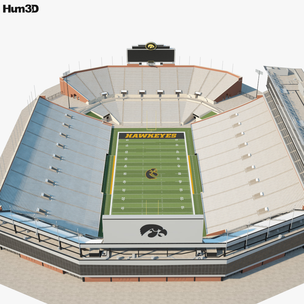 Kinnick Stadium 3D model - Download Stadium on 3DModels.org