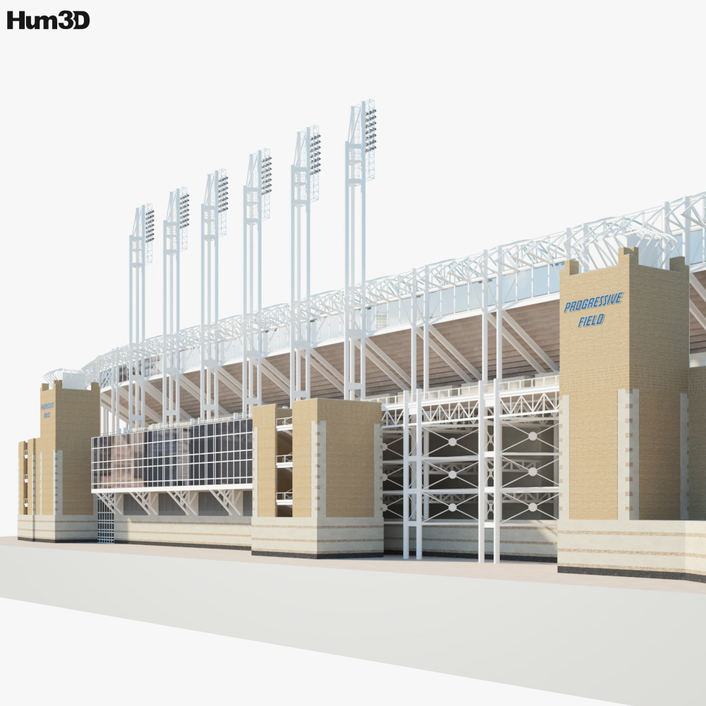 Progressive Field 3D model - Download Stadium on 3DModels.org