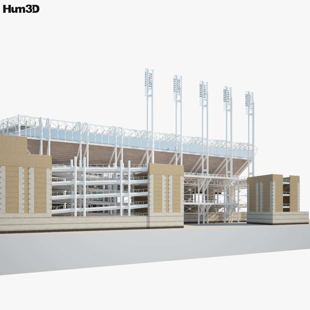 Progressive Field 3D model - Download Stadium on 3DModels.org