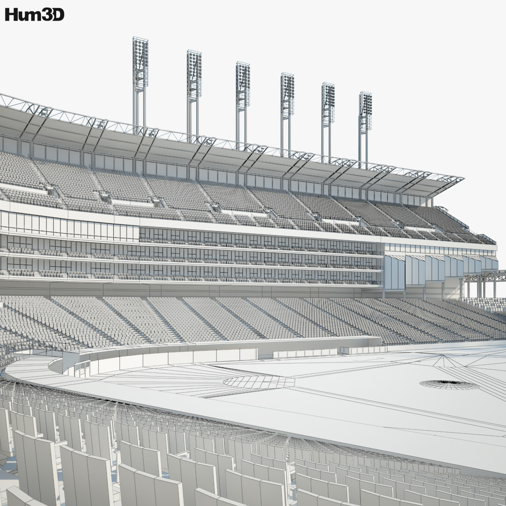 Progressive Field 3D model - Download Stadium on 3DModels.org