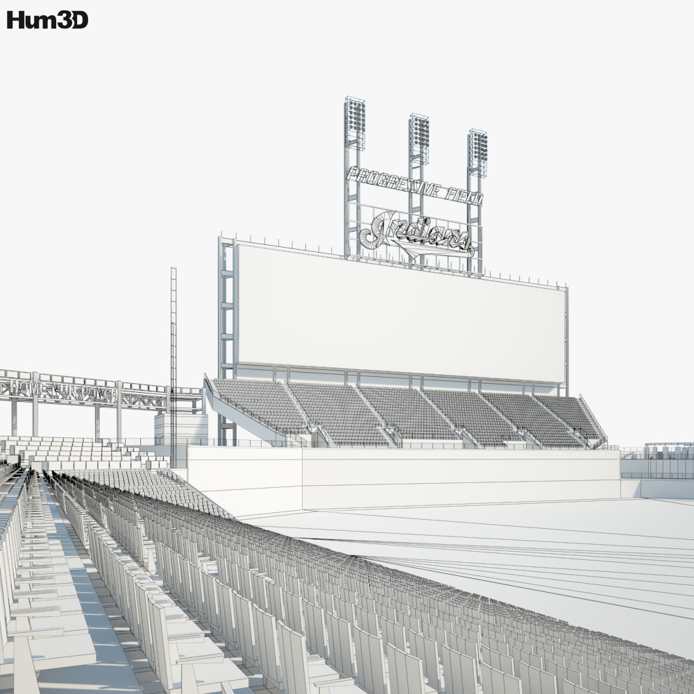 Progressive Field 3D model - Download Stadium on 3DModels.org