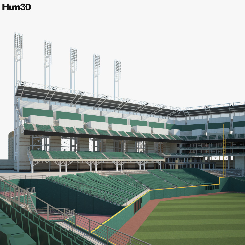 Progressive Field 3D model - Download Stadium on 3DModels.org