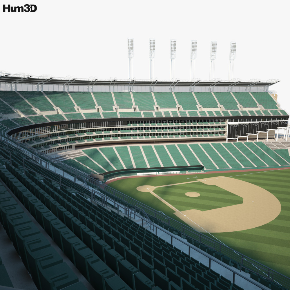 Progressive Field 3D model - Download Stadium on 3DModels.org