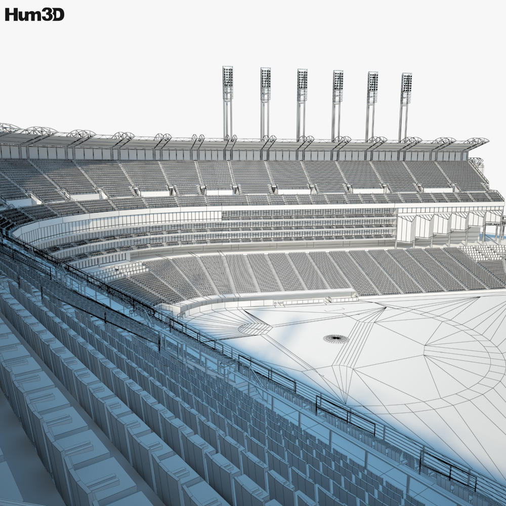 Progressive Field 3D model - Download Stadium on 3DModels.org