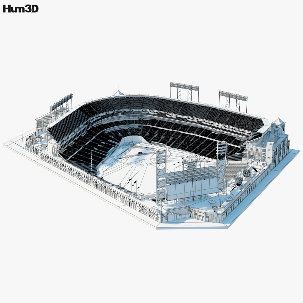 Oracle Park 3D model - Download Stadium on 3DModels.org