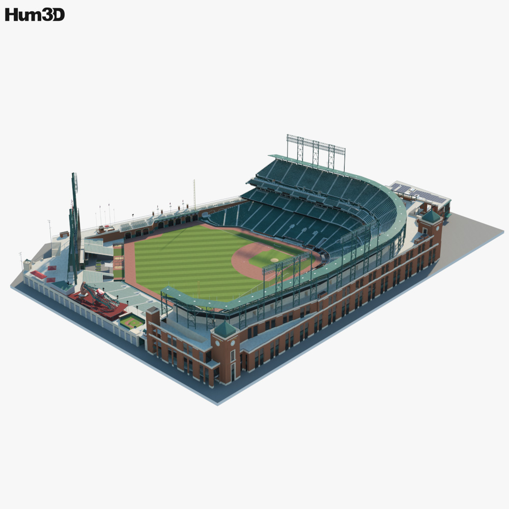Oracle Park 3D model - Download Stadium on 3DModels.org