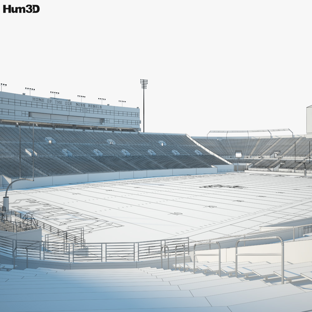 Vaught-Hemingway Stadium 3D model - Download Stadium on 3DModels.org